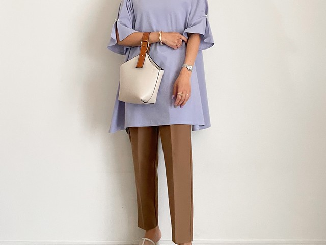 プチプラだけど上品で大人っぽ【aquagarage】「1枚で華やぐ」フレアチュニック(コーデスナップニュース)