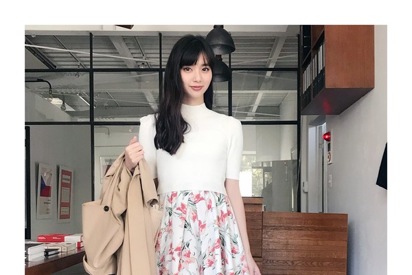 新川優愛が着るsnidelドッキングワンピコーデ【毎日コーデ】（non-no）