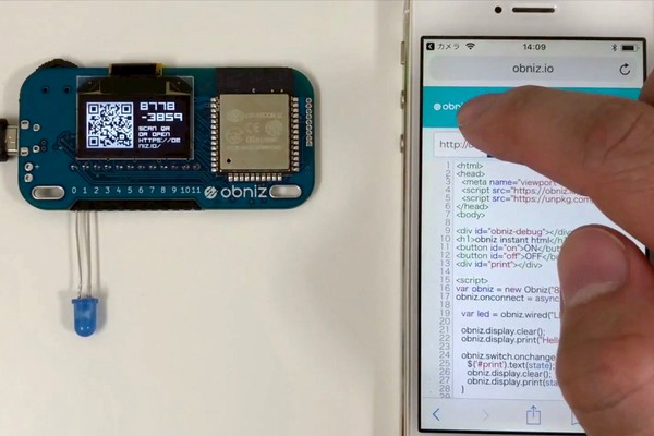 30秒でエンジニアに！ IoTデバイスを作れる「obniz」（bouncy）